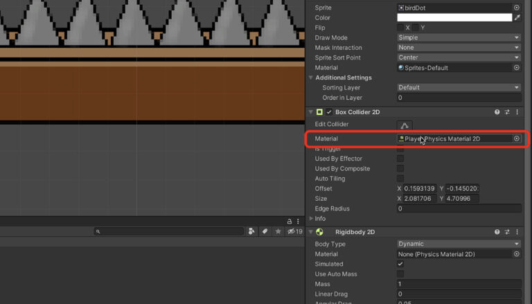 Unityで2Dフラッピーバード風ゲームを作る方法その9：プレイヤーのマテリアルを変更しよう